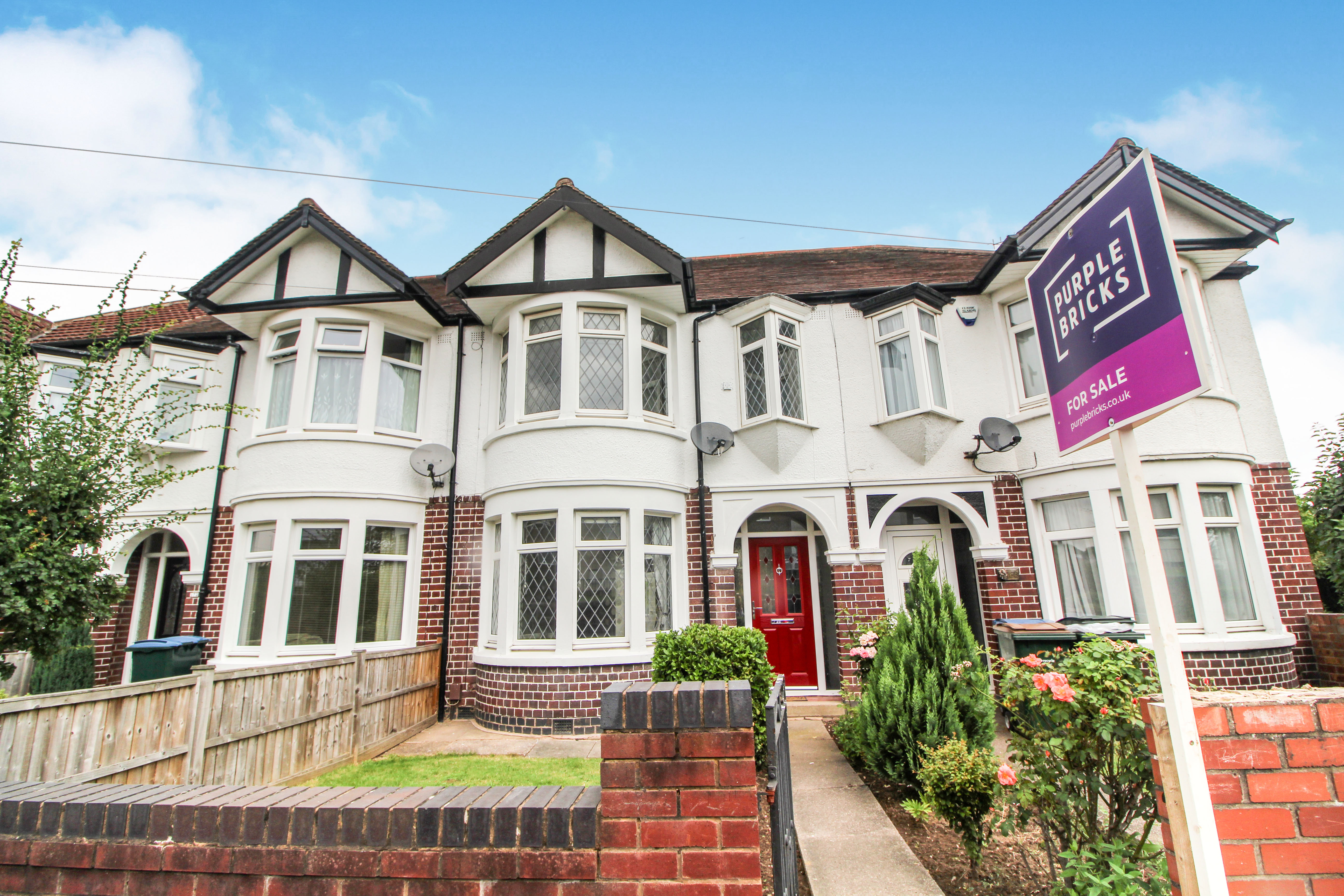 3 bedroom terraced house for sale in Brookside Avenue, Coventry, CV5 8AD