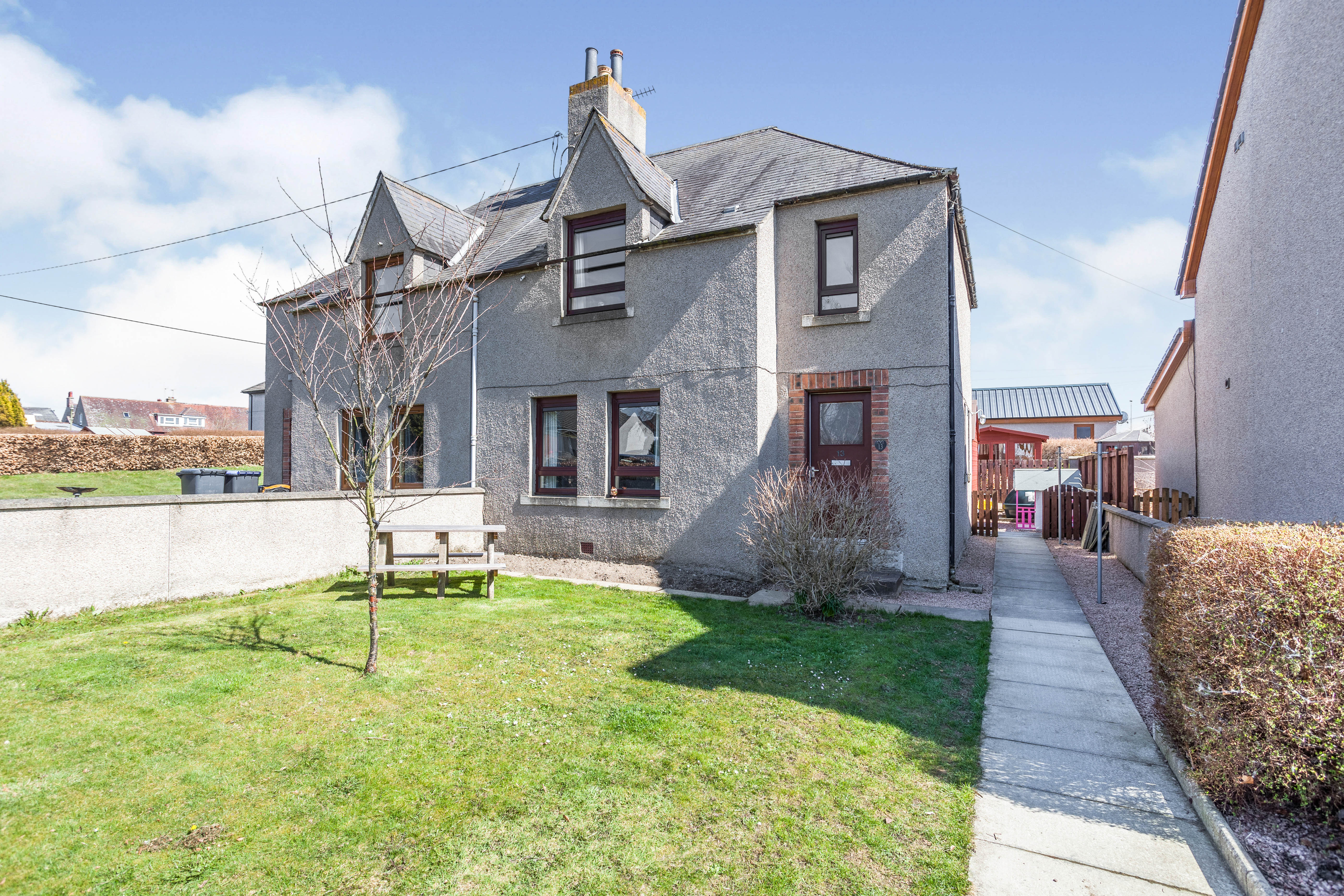 3 bedroom semi-detached house for sale in Forgue Road, Rothienorman ...