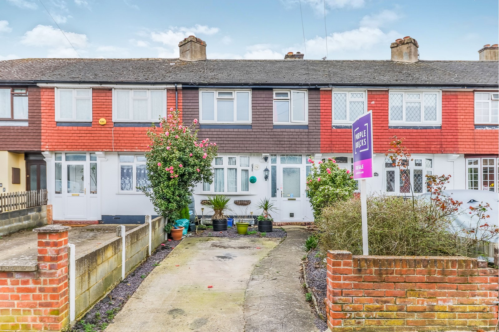 3 bedroom terraced house for sale in Warren Drive South, Surbiton, KT5 9QJ