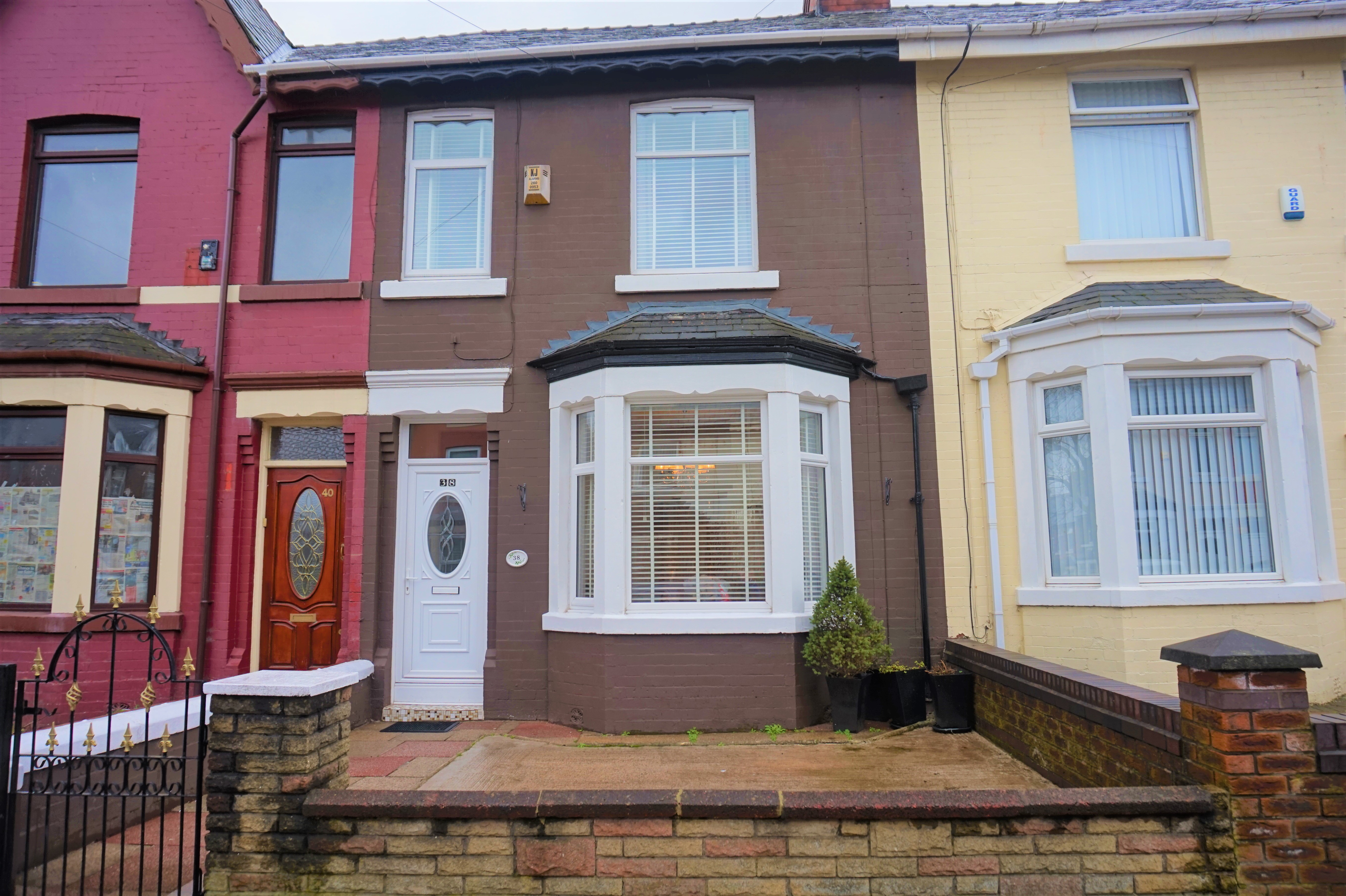 3 bedroom terraced house for sale in Cedar Road, Liverpool, L9 9AE
