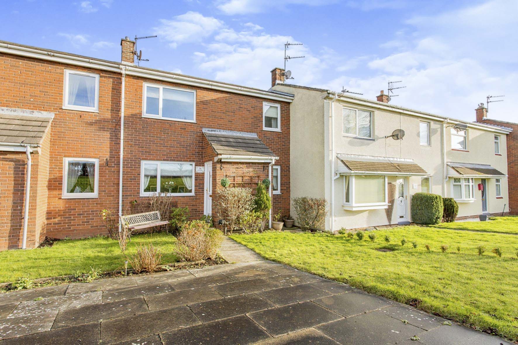 3 bedroom terraced house for sale in Hartside Crescent, Hadston, NE65 9YE